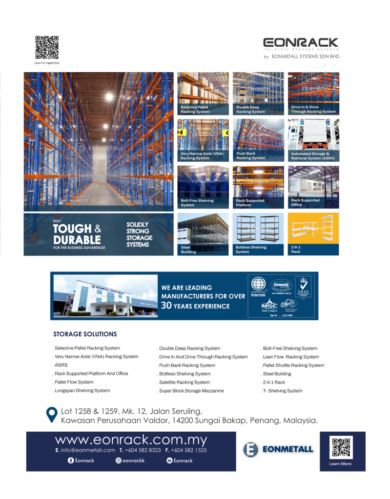 Product Catalogue, Warehouse Racking Solutions Malaysia | Eonmetall